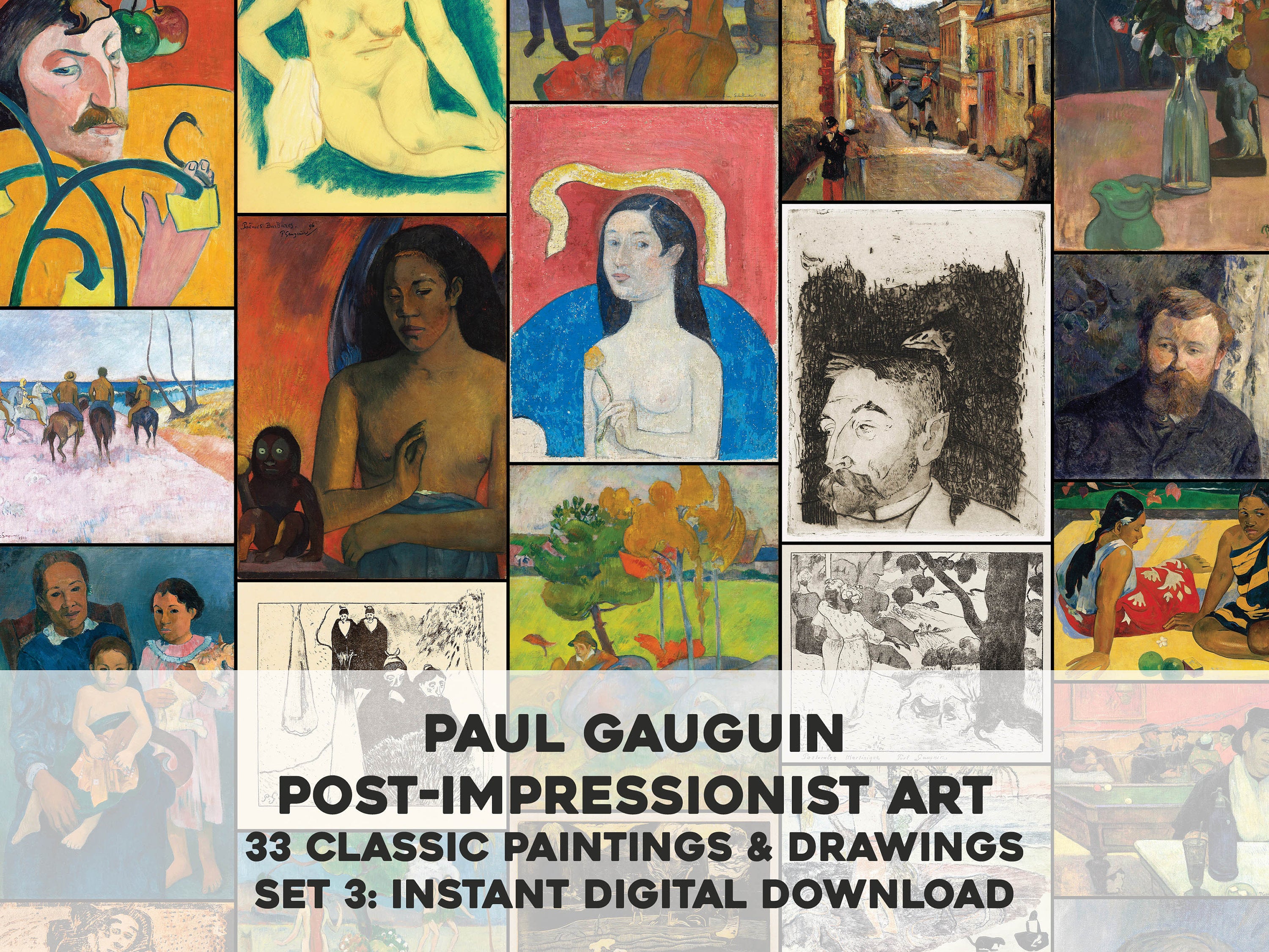 Paul Gauguin Post Impressionist Paintings Set 3 | Famous Art ...