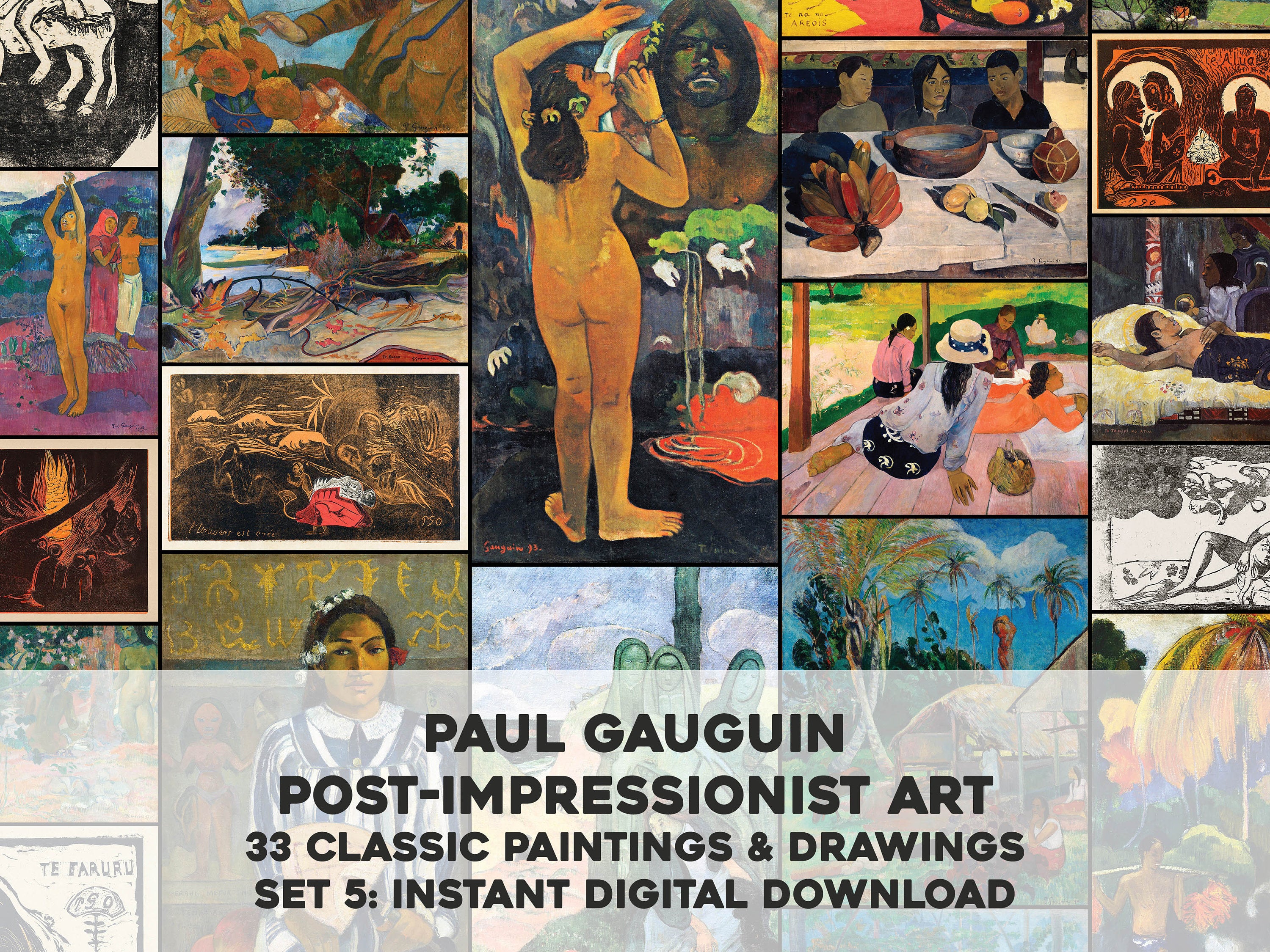 Paul Gauguin Post Impressionist Paintings Set 5 | Famous Art ...