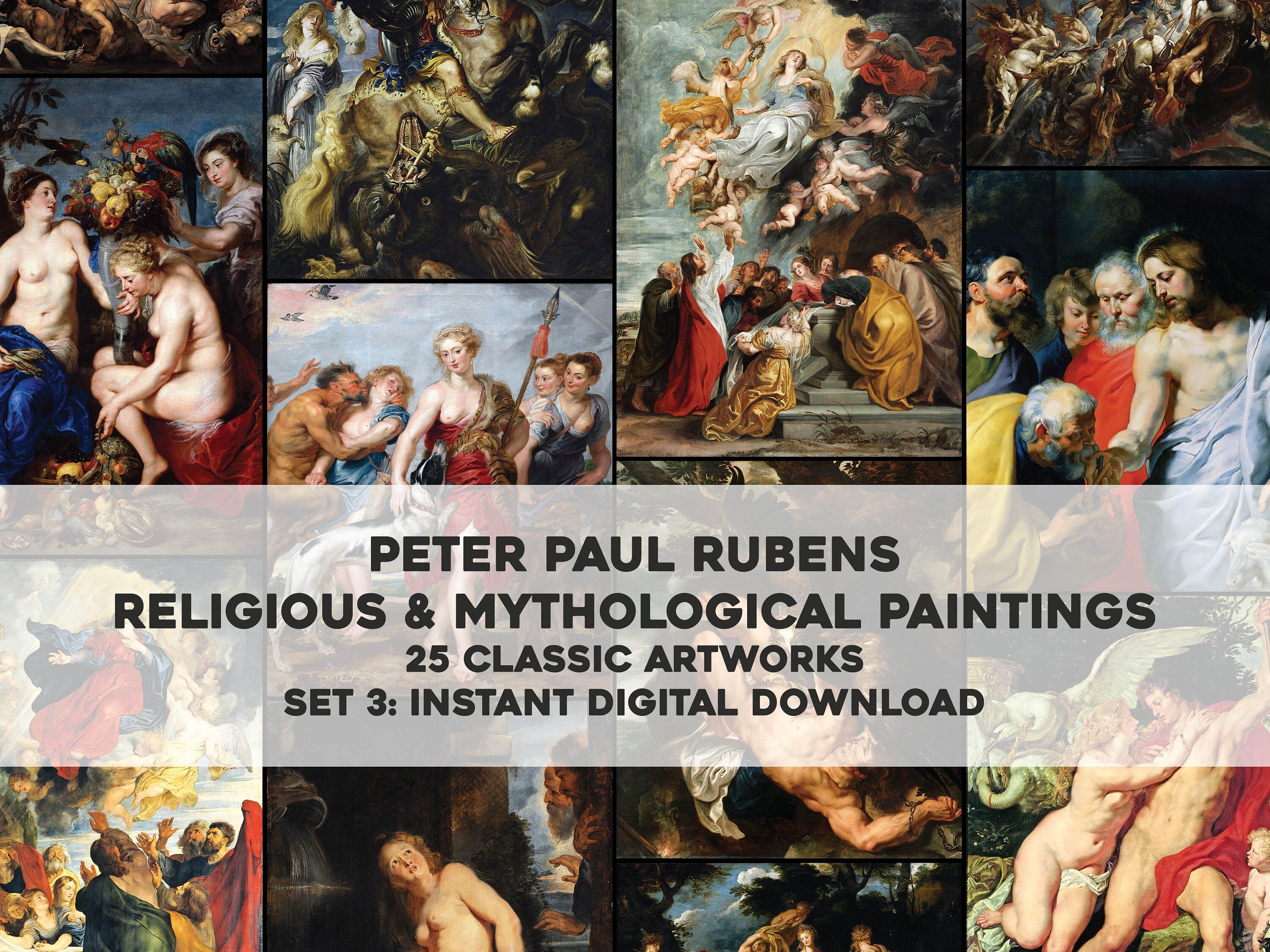 Peter Paul Rubens Baroque Paintings Set 3 | Famous Art - CleanArchives