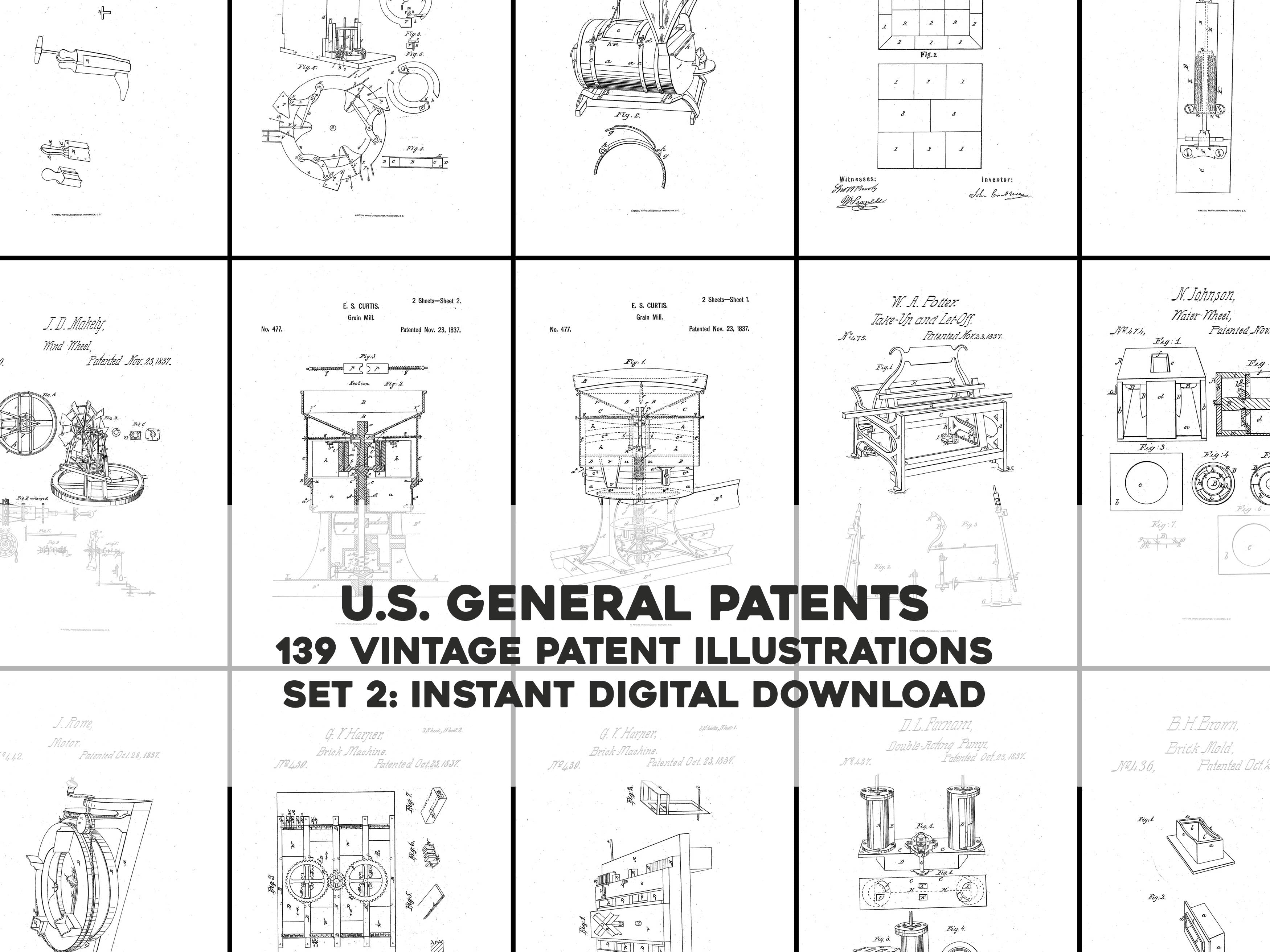 US General Single Patents Set 2 | Patent Images - CleanArchives