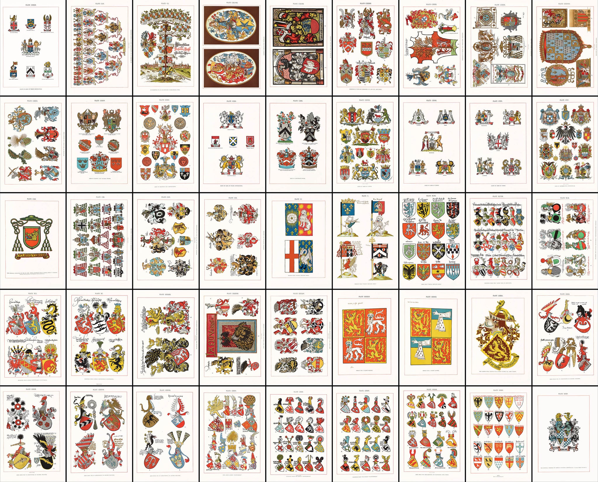 The Art of Heraldry Set 2 | Ornamental & Design Images - CleanArchives