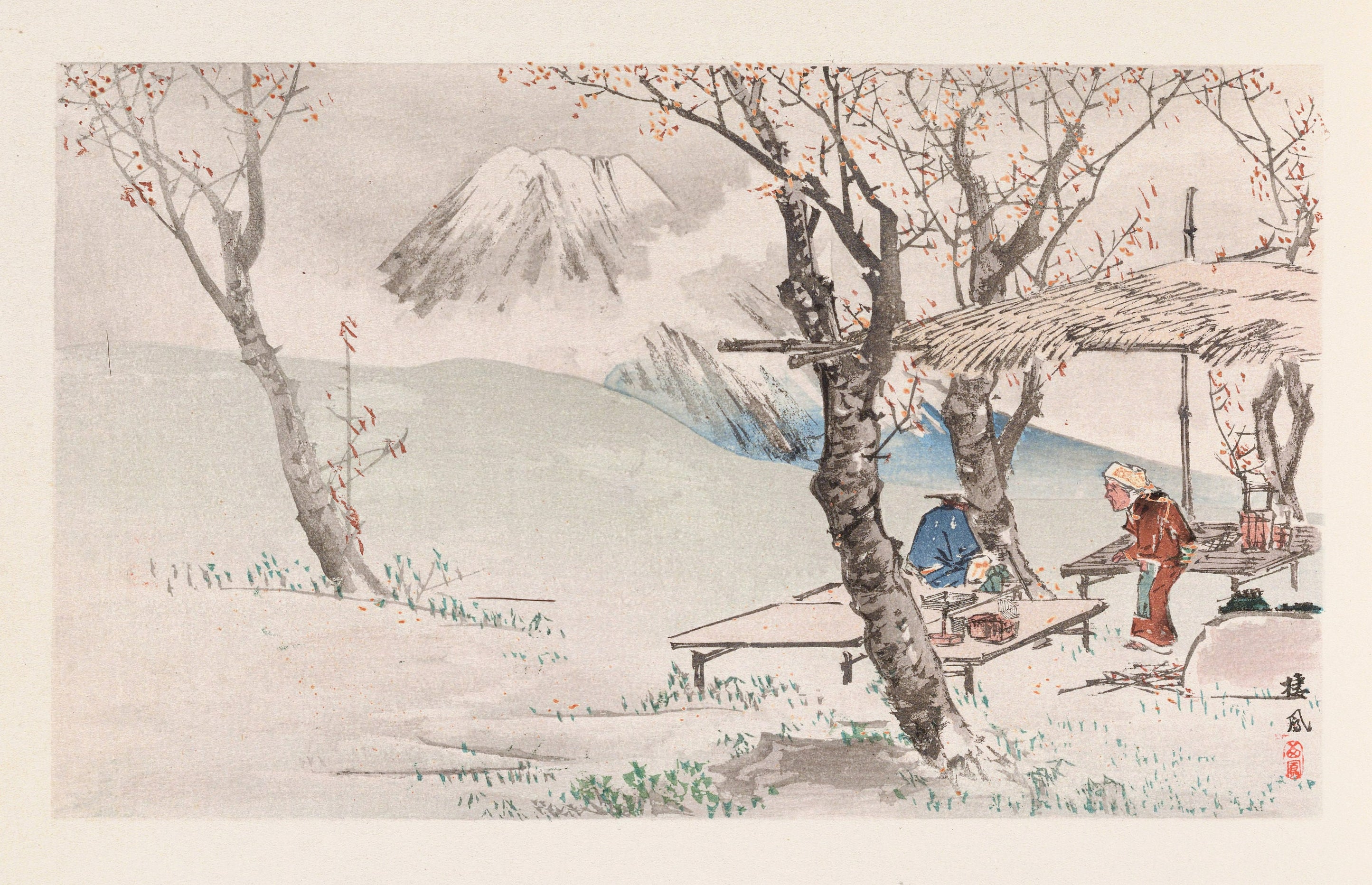 Takeuchi Seiho Japanese Meiji Era Landscape Paintings | Japanese Art ...