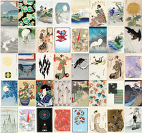 Japanese Ukiyo-e Woodblock Print 4"x6" Collage Kit Set 4 | Collage Kit ...
