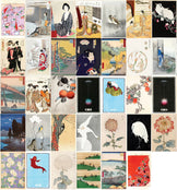 Japanese Ukiyo-e Woodblock Print 4"x6" Collage Kit Set 6 | Collage Kit ...