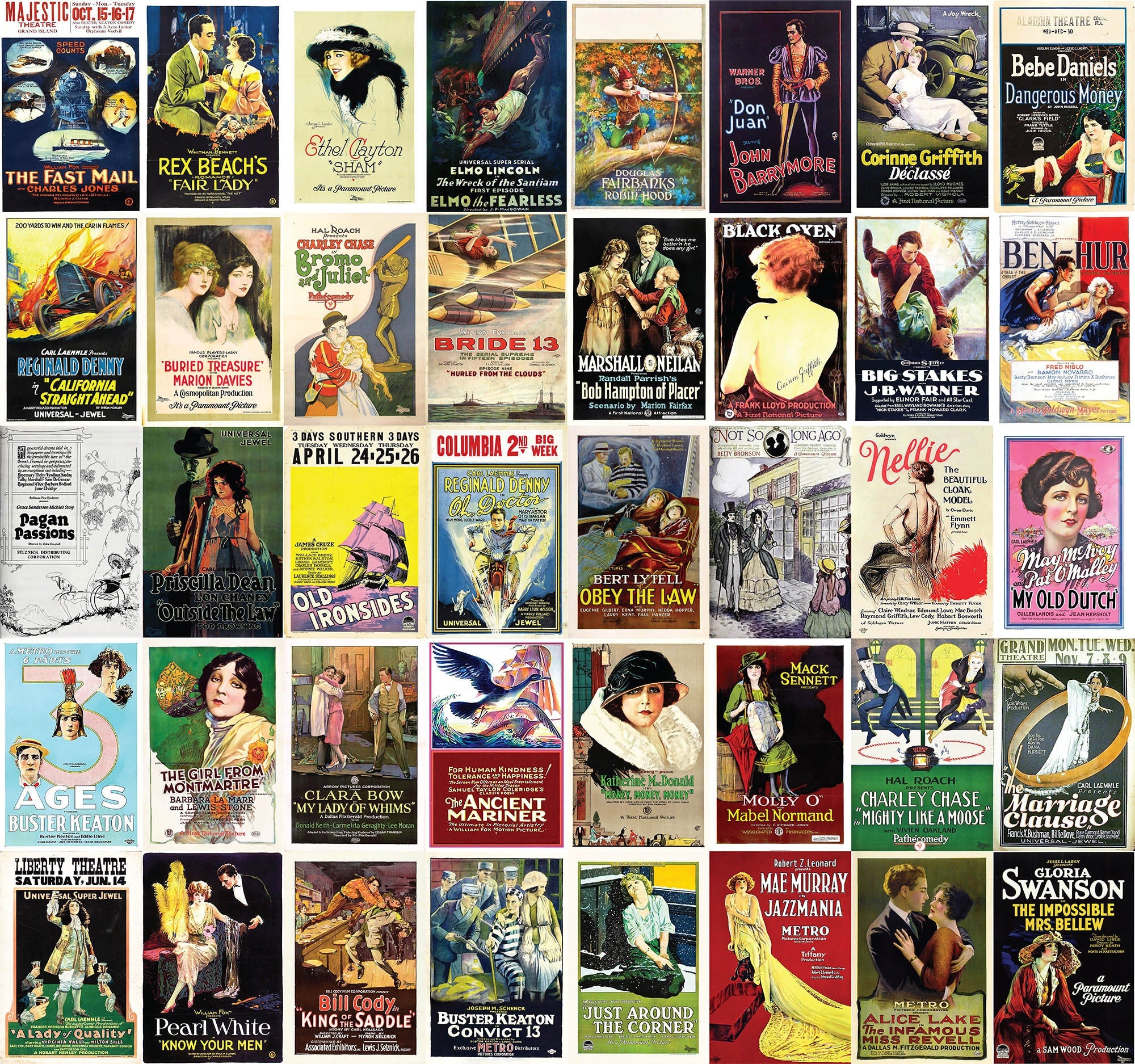 1920's Movie Poster 4"x6" Collage Kit Set 1 | Collage Kit Images ...