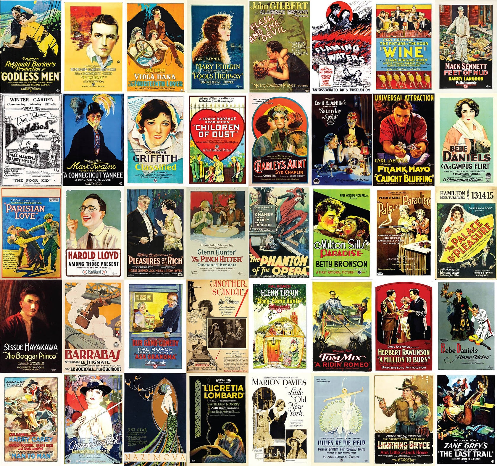 1920's Movie Poster 4"x6" Collage Kit Set 1 | Collage Kit Images ...