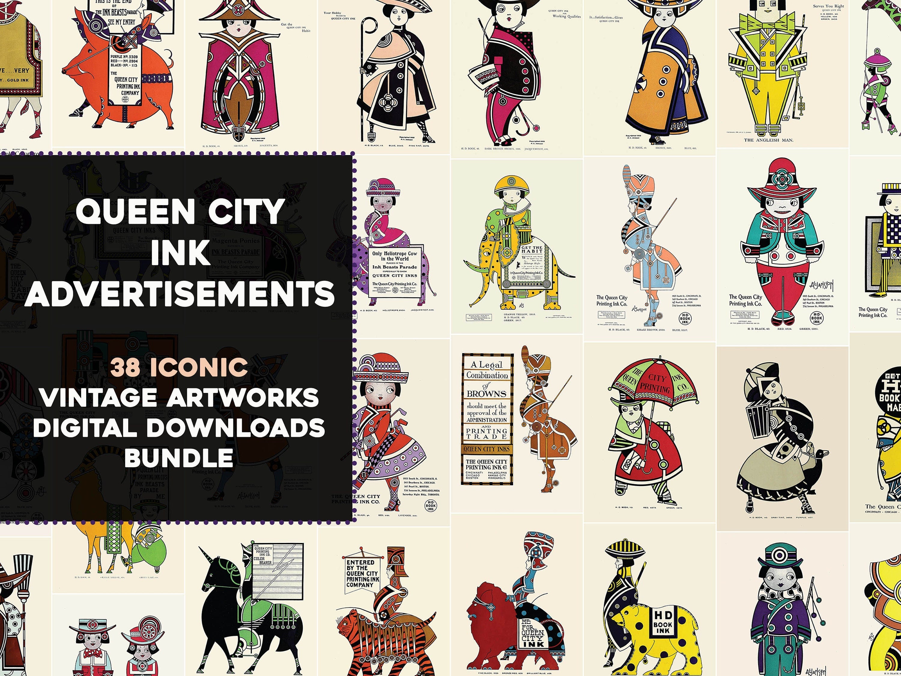 Queen City Ink Advertisements | Graphic Posters - CleanArchives