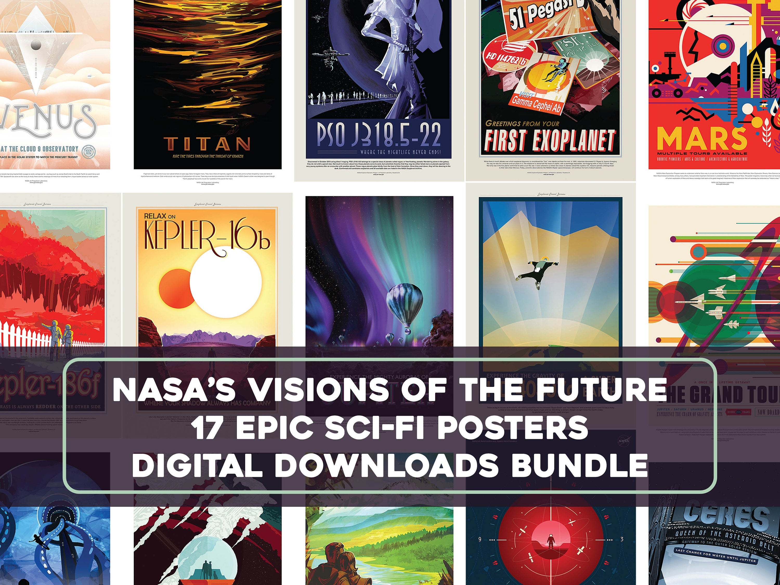 NASA's Visions of the Future Space Posters | Travel Poster & Postcard ...