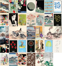 Japanese Ukiyo-e Woodblock Print 4"x6" Collage Kit Set 1 | Collage Kit ...