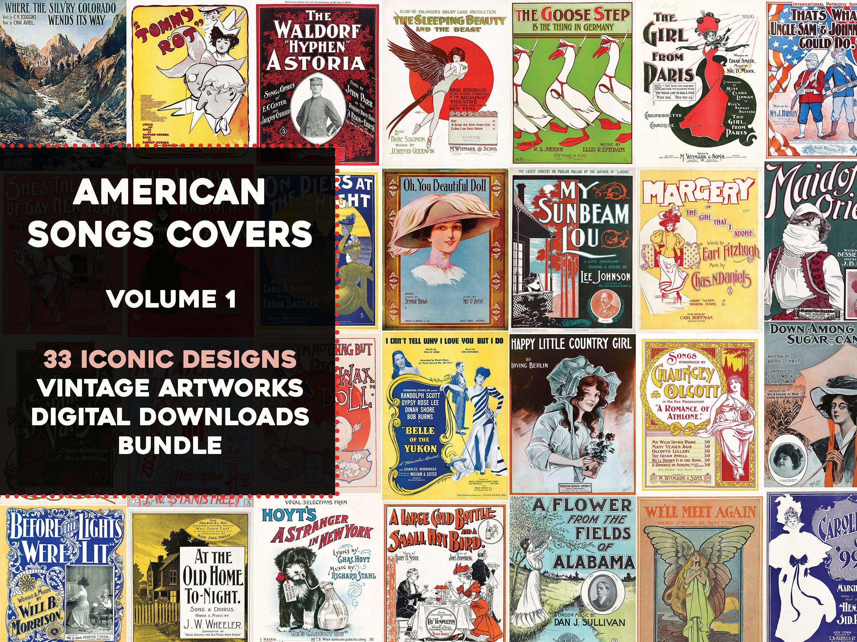 American Song Covers Set 1 | Music Images - CleanArchives