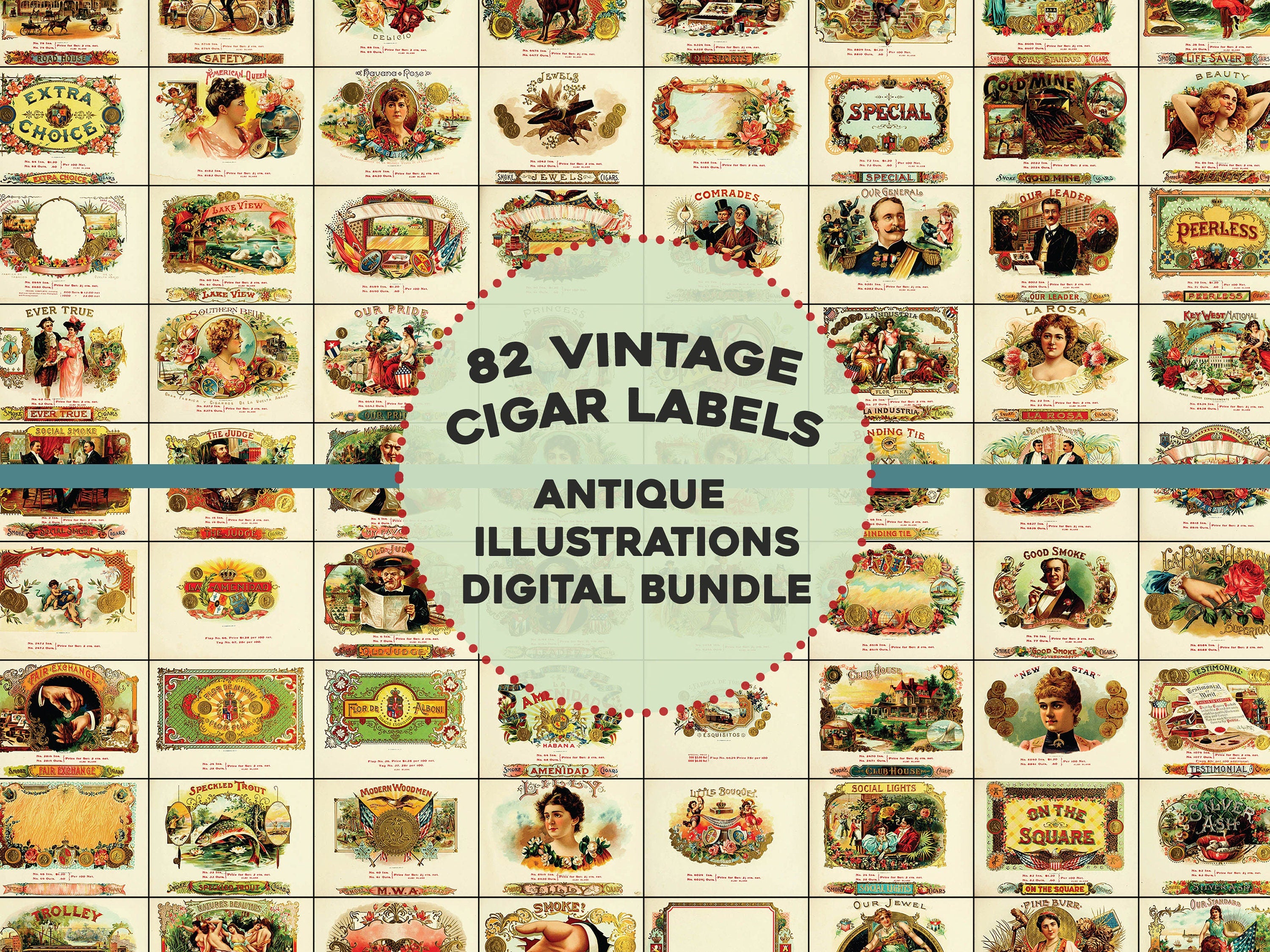Antique Cigar Labels | Vintage Label Images - CleanArchives