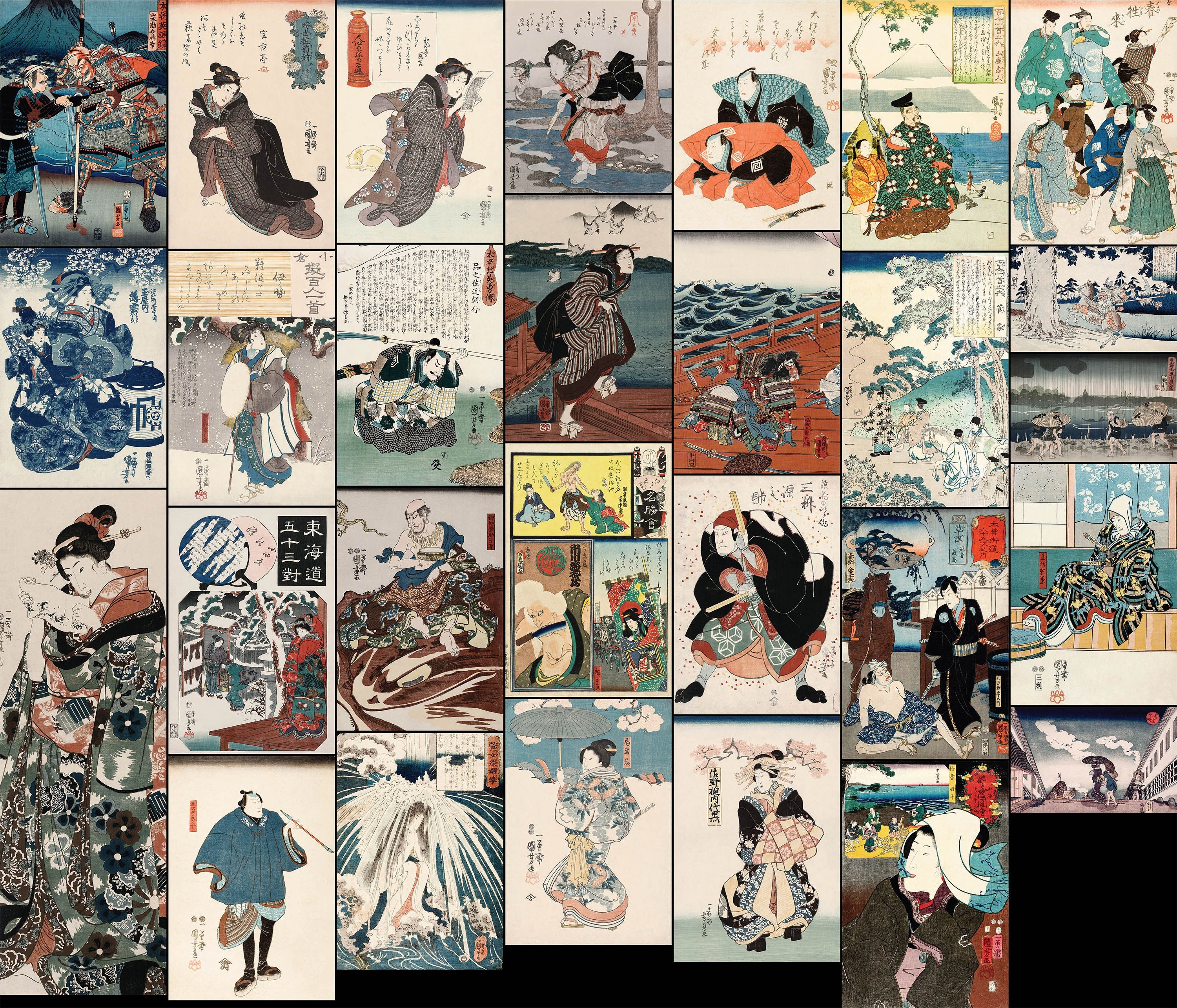 Utagawa Kuniyoshi Ukiyo-e Woodblock Prints Set 2 | Japanese Art Images ...