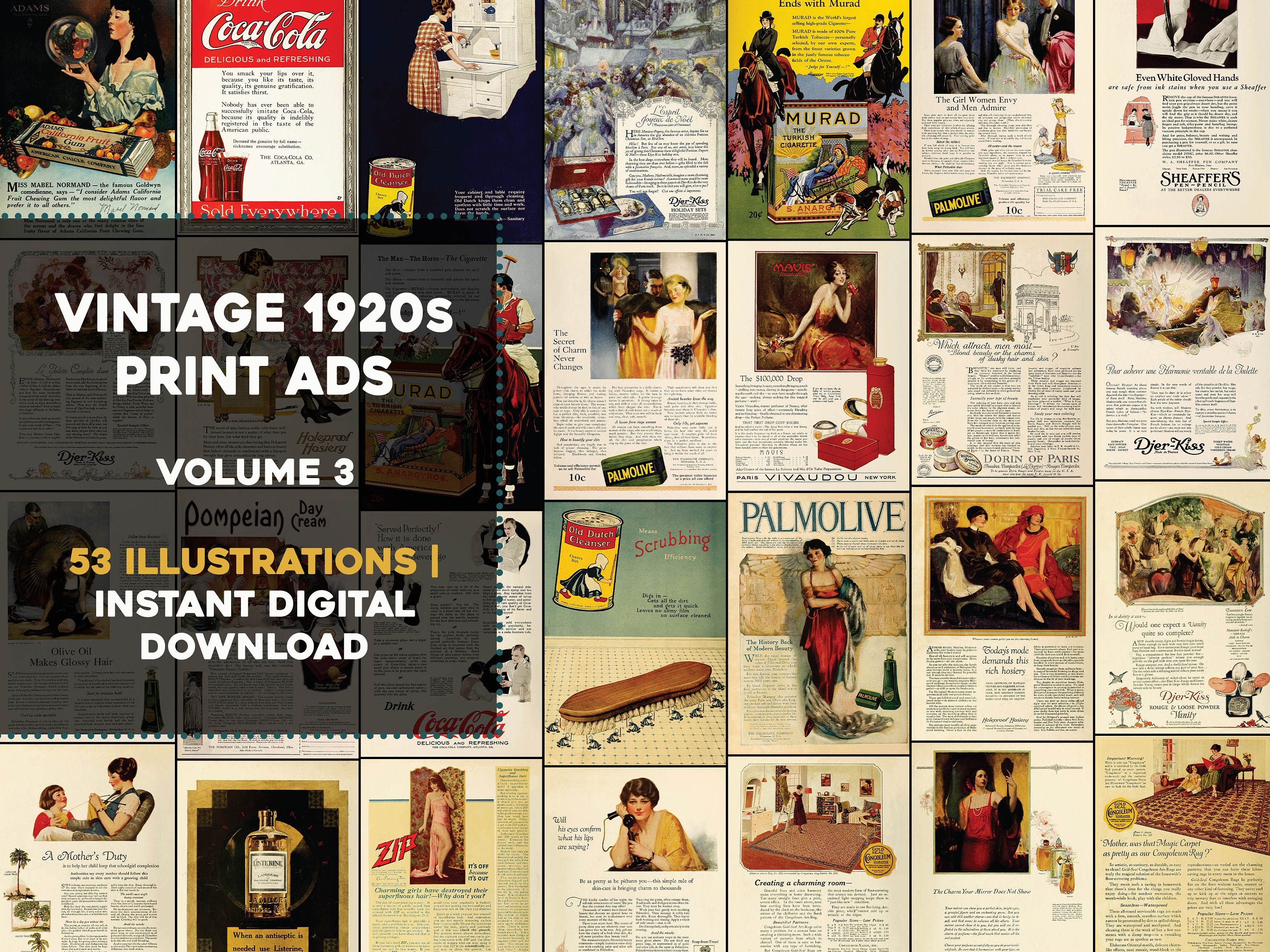 1920s Magazine Print Advertisements Set 3 | Print Ad Images - CleanArchives
