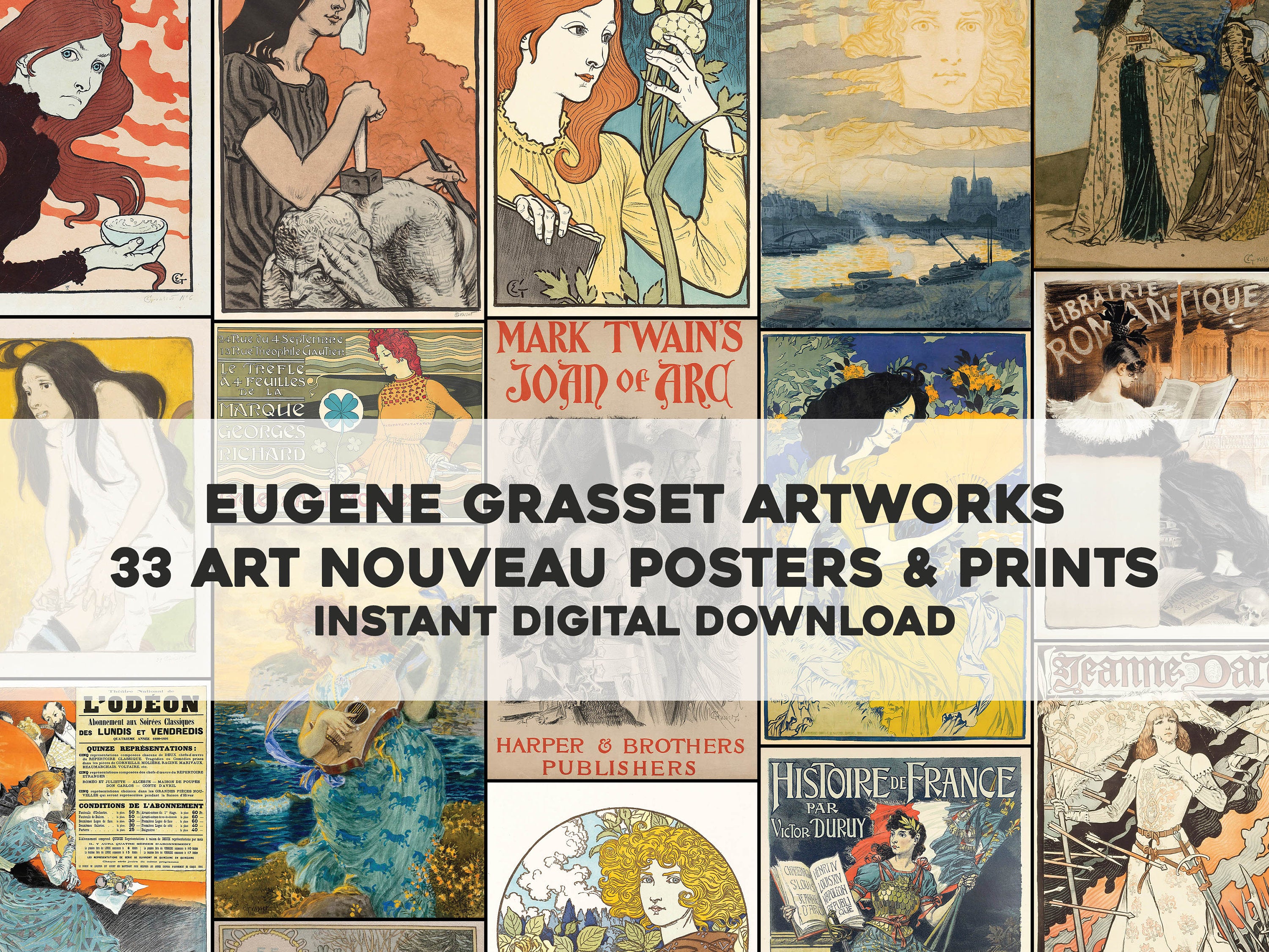 Eugene Grasset Artworks | Art Deco Art Nouveau Images - CleanArchives