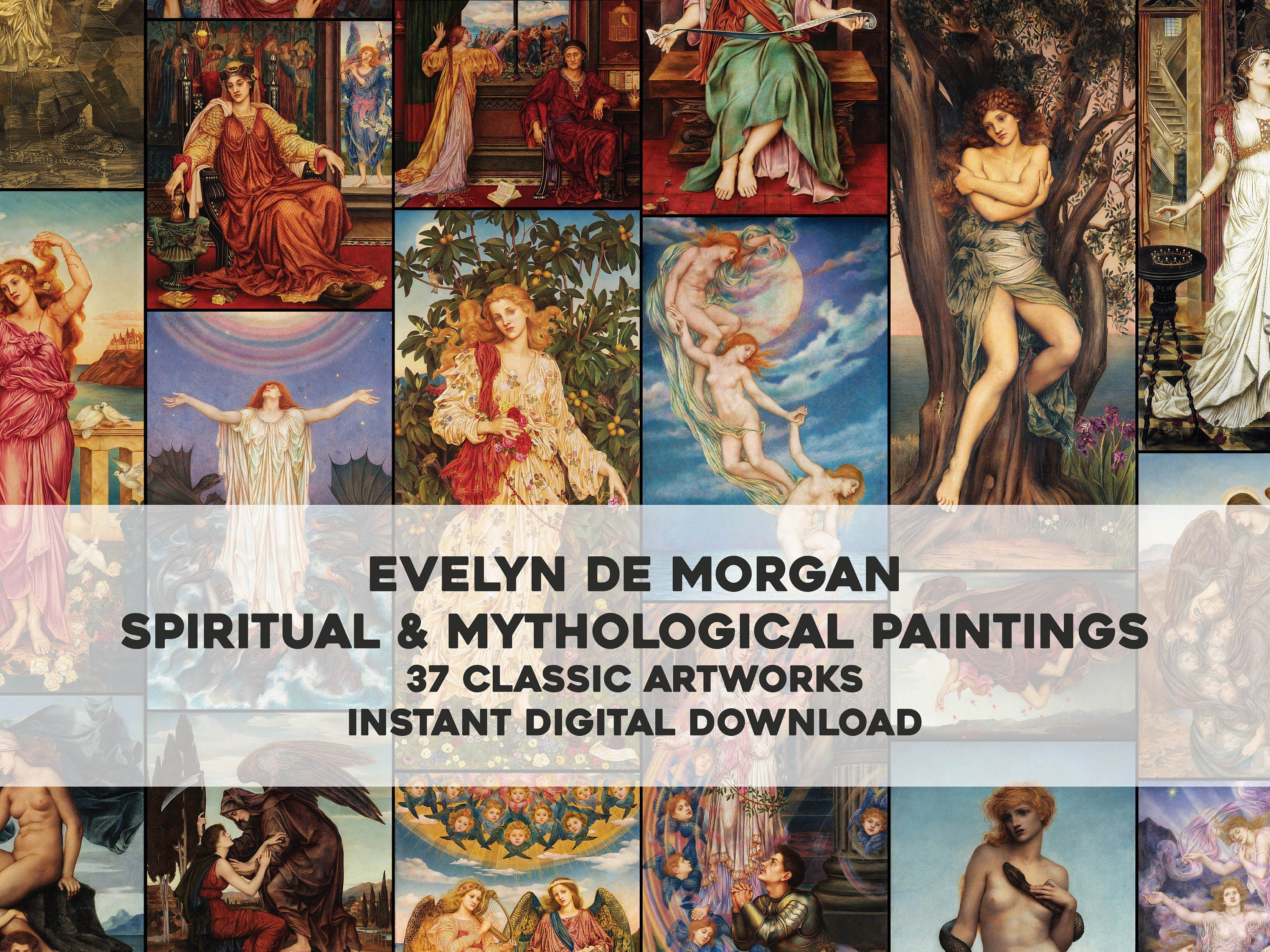 Evelyn De Morgan Pre-Raphaelite Fantasy & Mythology Paintings | Famous ...