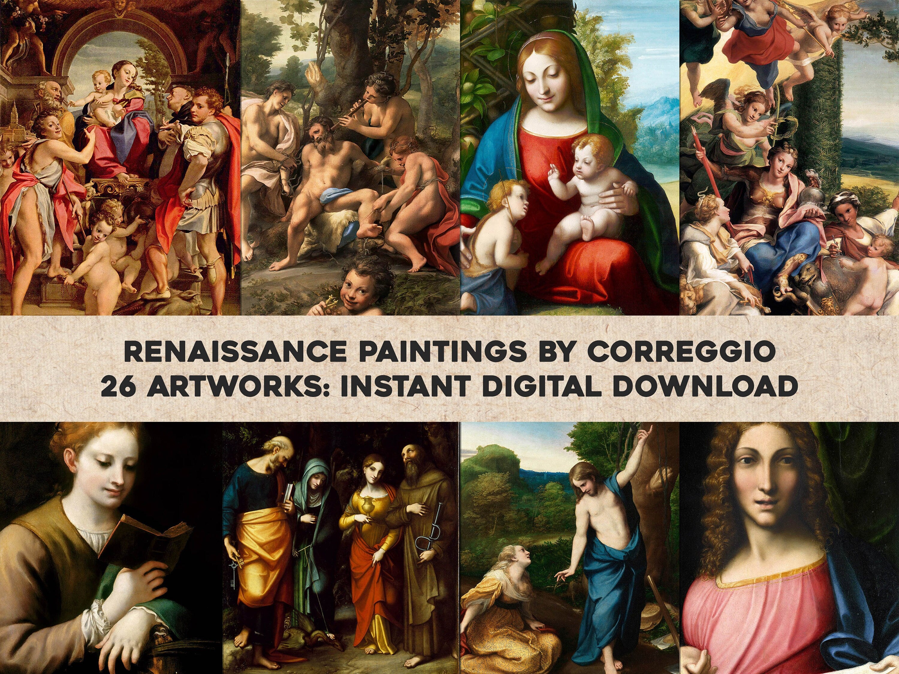 Correggio Renaissance Paintings | Famous Art - CleanArchives