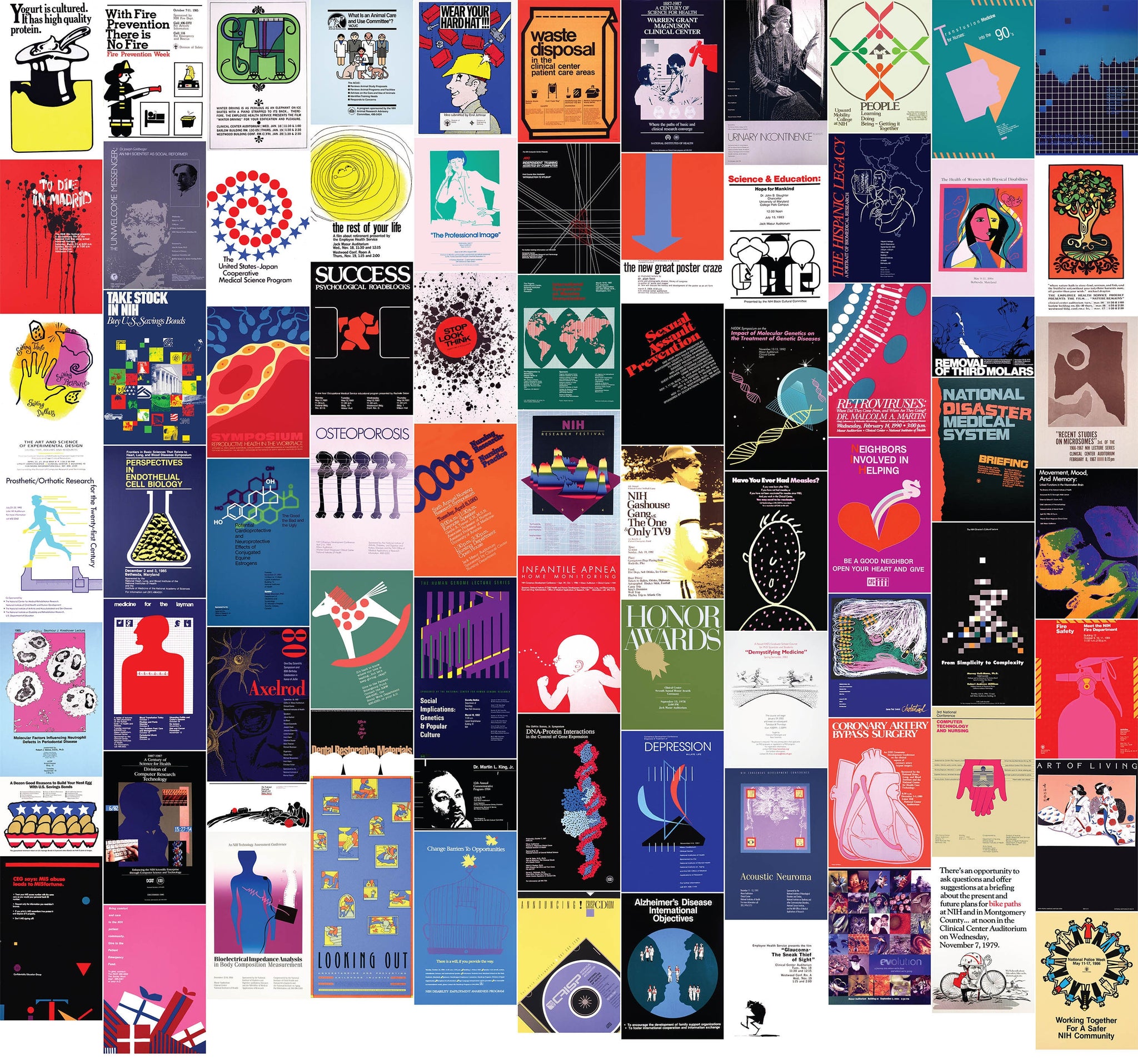 Retro Health Posters 70s 80s 90s Set 1 | Vintage Poster Images ...