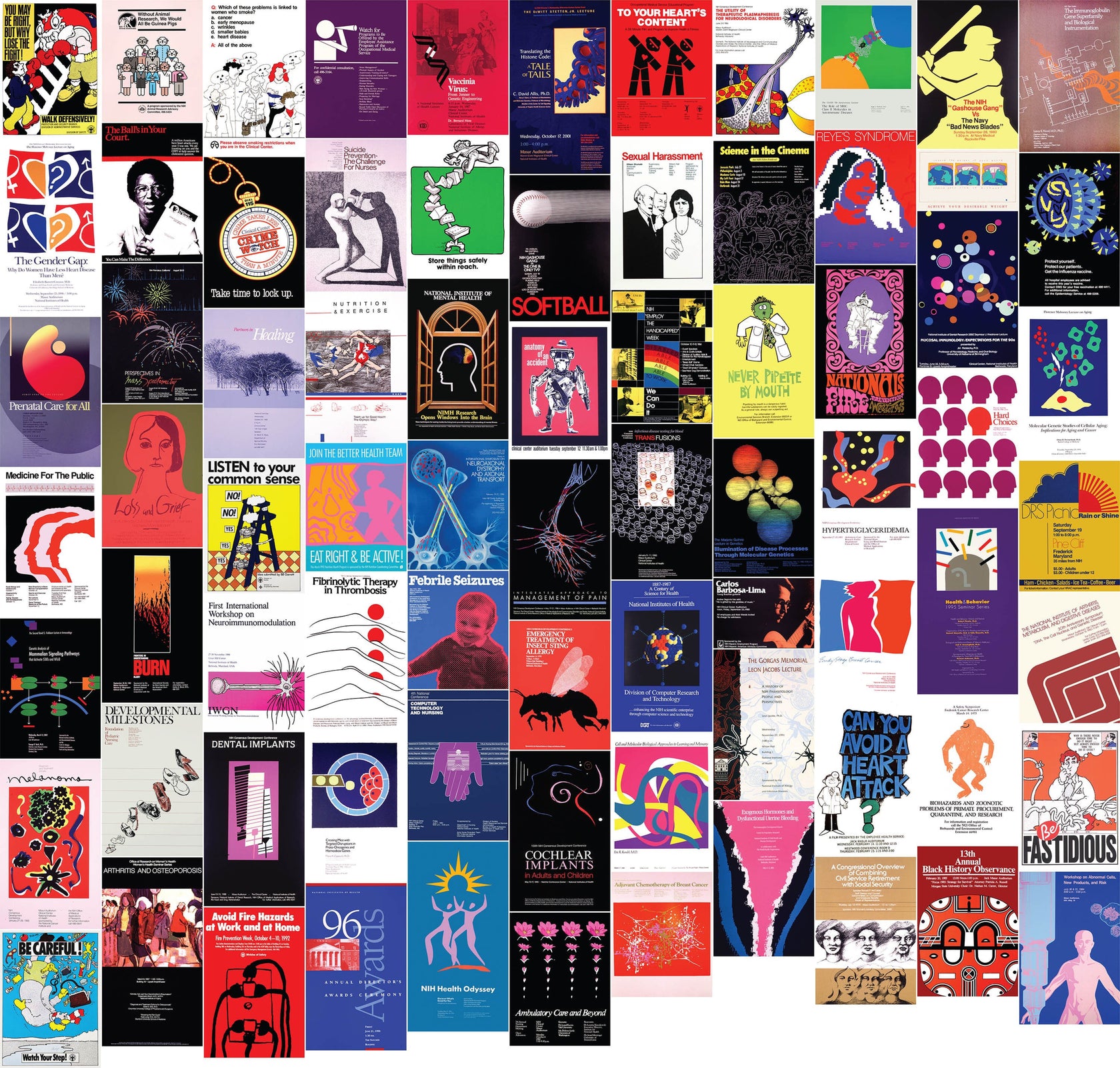 Retro Health Posters 70s 80s 90s Set 2 | Vintage Poster Images ...