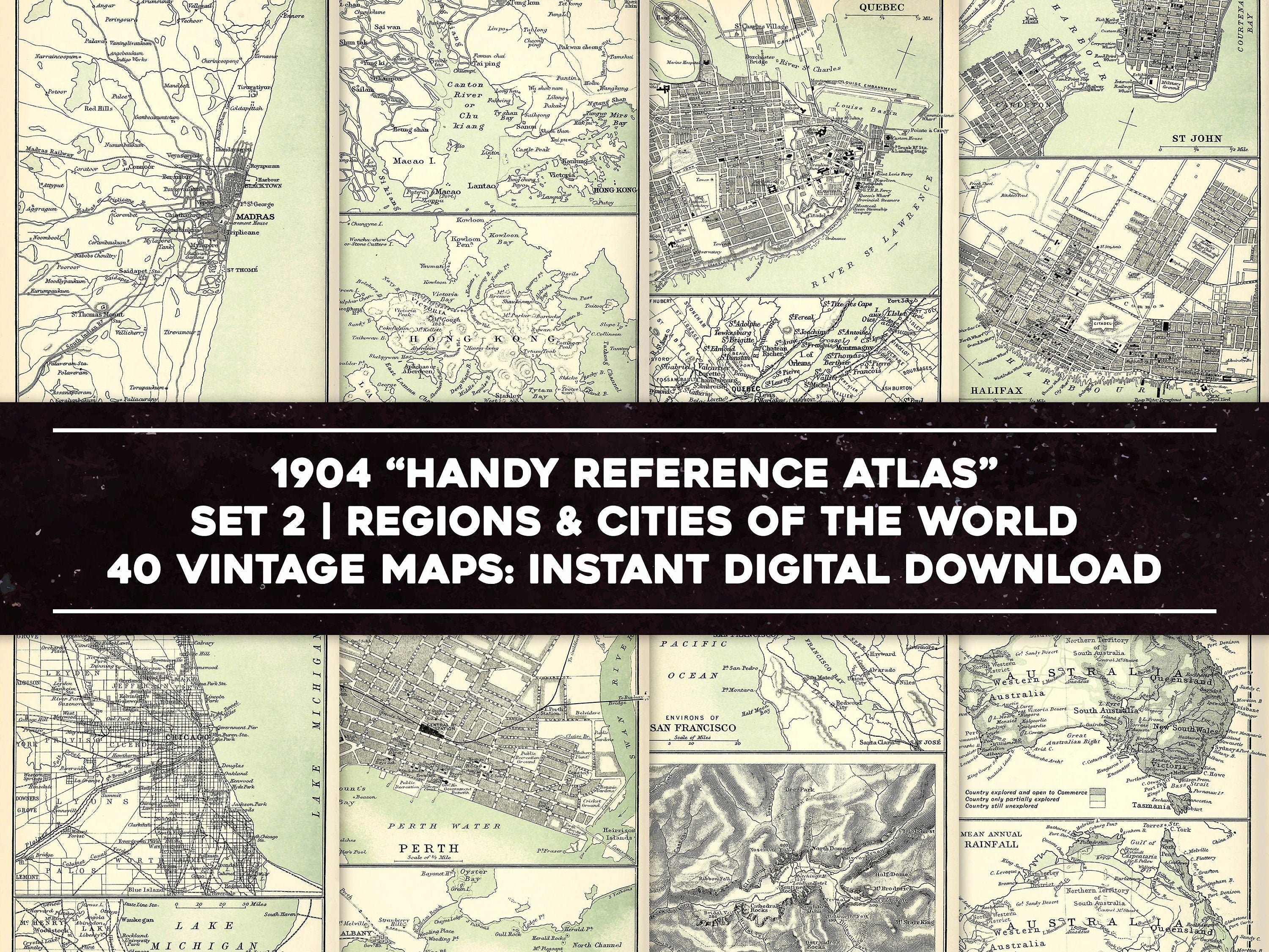 Handy Reference Atlas of the World Set 2 Regions & Cities of the World ...