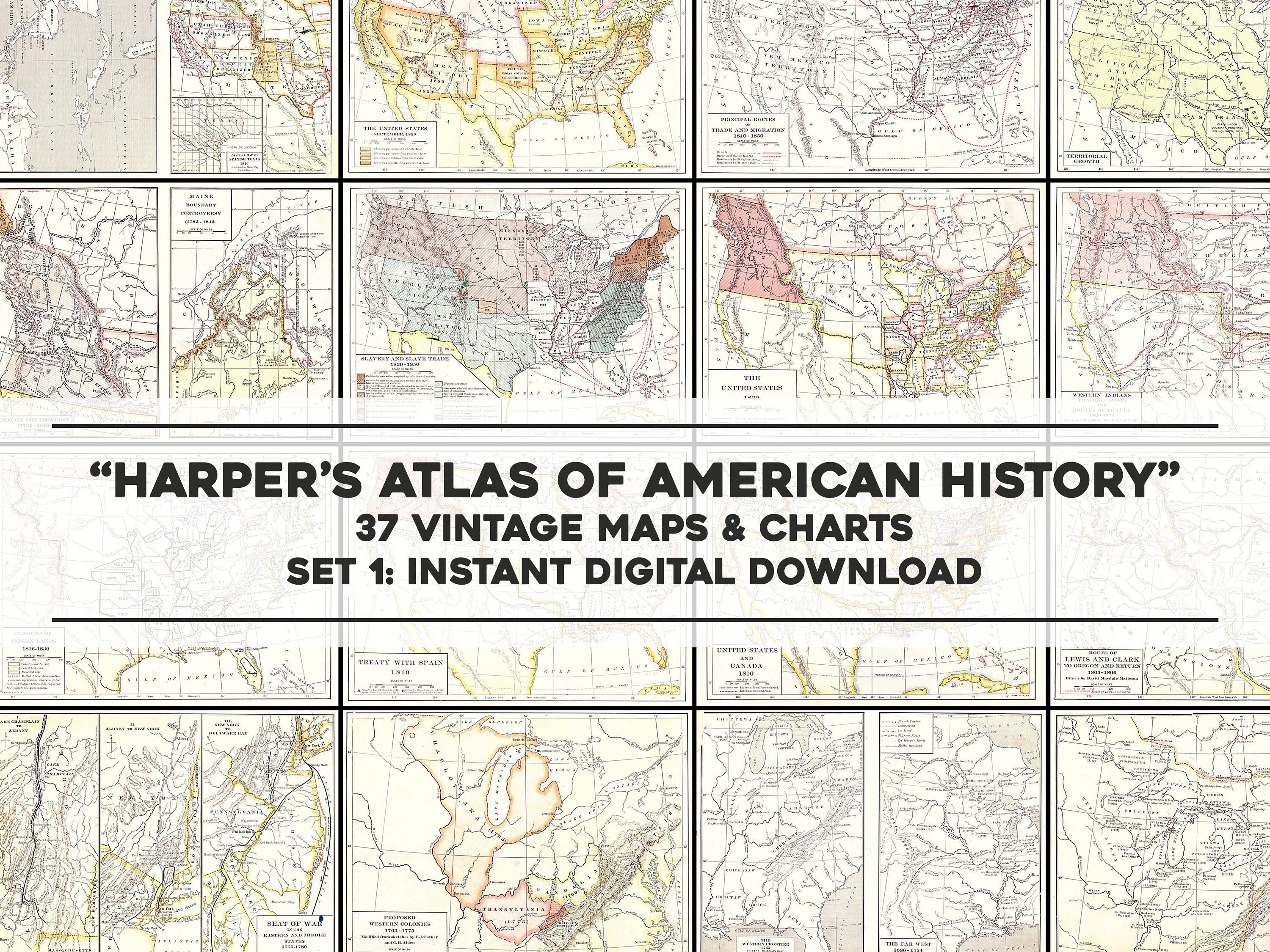 Harper's Atlas of American History Set 1 | Maps & Atlas Images ...