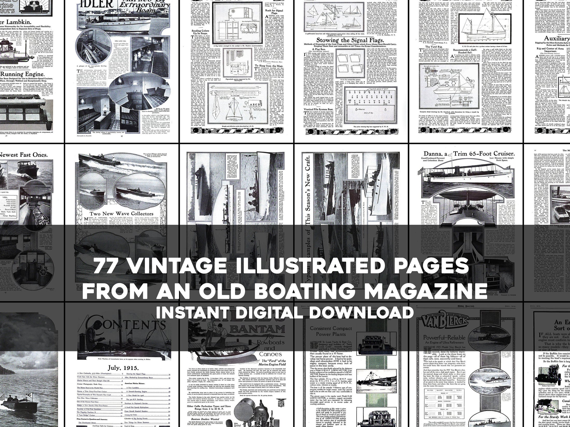 Vintage Boating Magazine Pages | Boating Images - CleanArchives