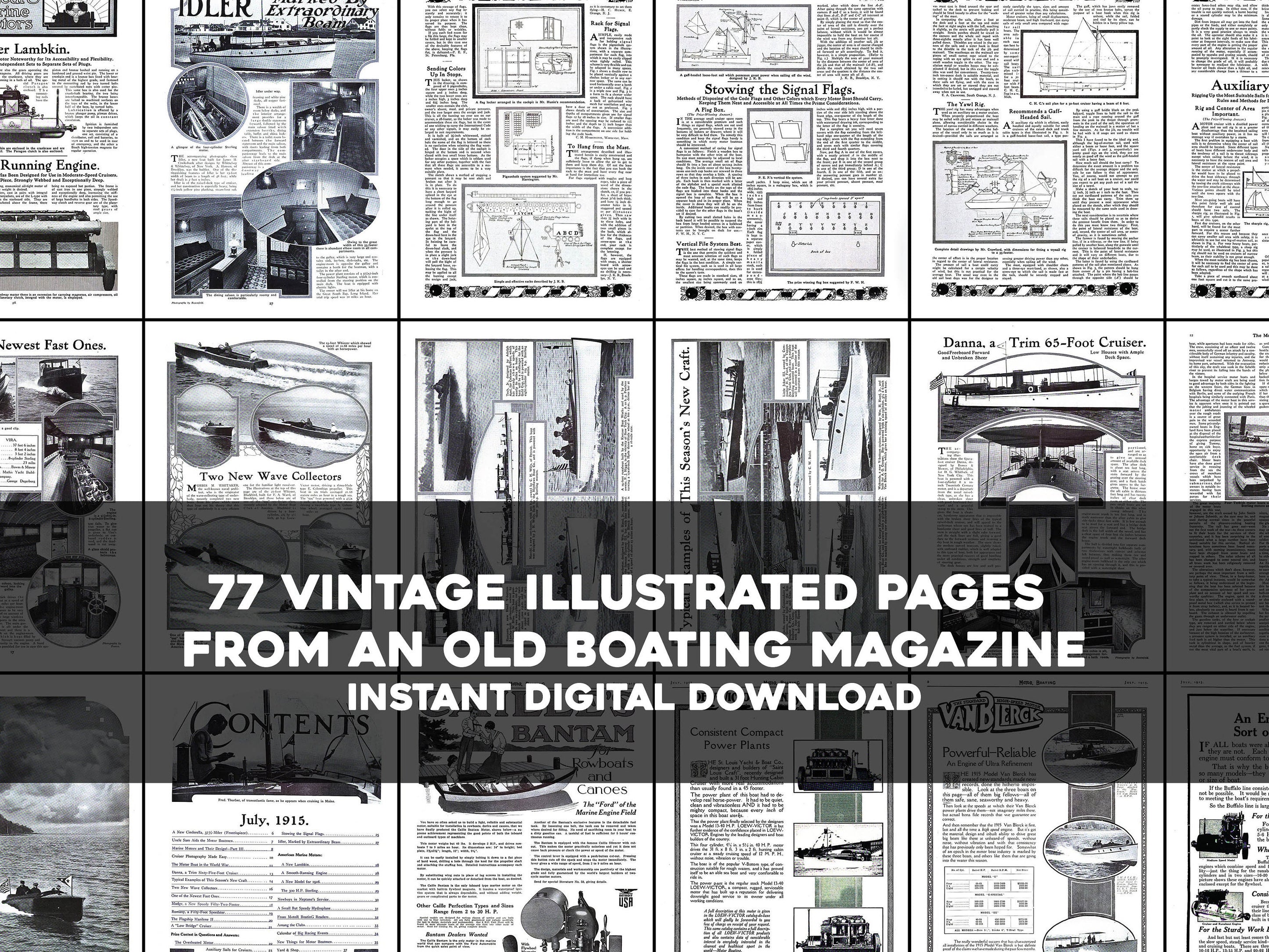 Vintage Boating Magazine Pages | Boating Images - CleanArchives
