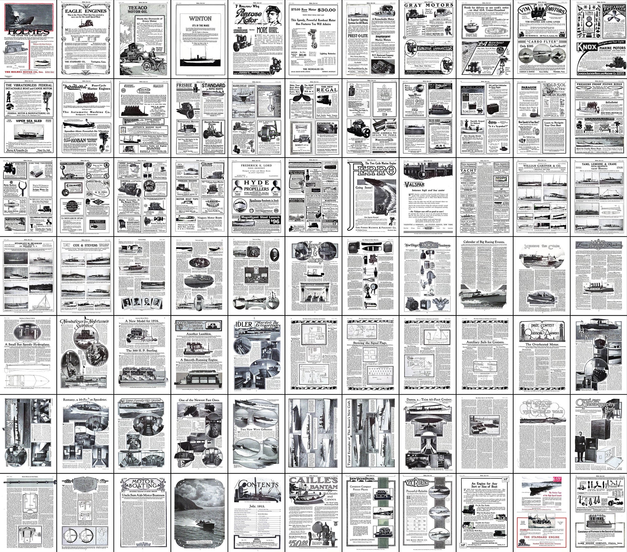 Vintage Boating Magazine Pages | Boating Images - CleanArchives