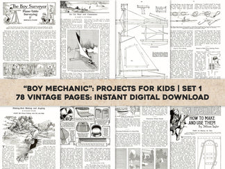 The Boy Mechanic 1000 Things for Boys to do Set 1 | Illustrated Book ...