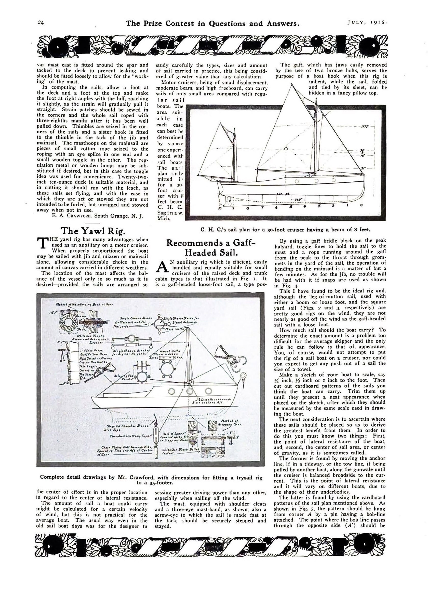 Vintage Boating Magazine Pages | Boating Images - CleanArchives